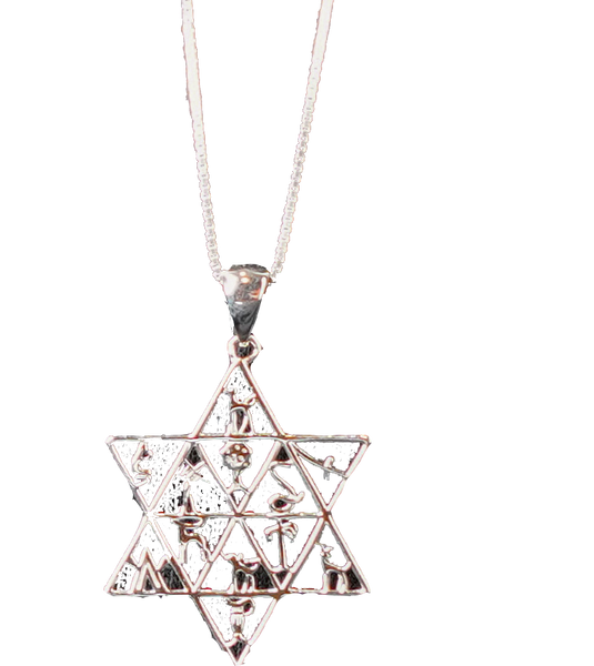 12 Tribes Star of David Necklace - Messianic Marketplace